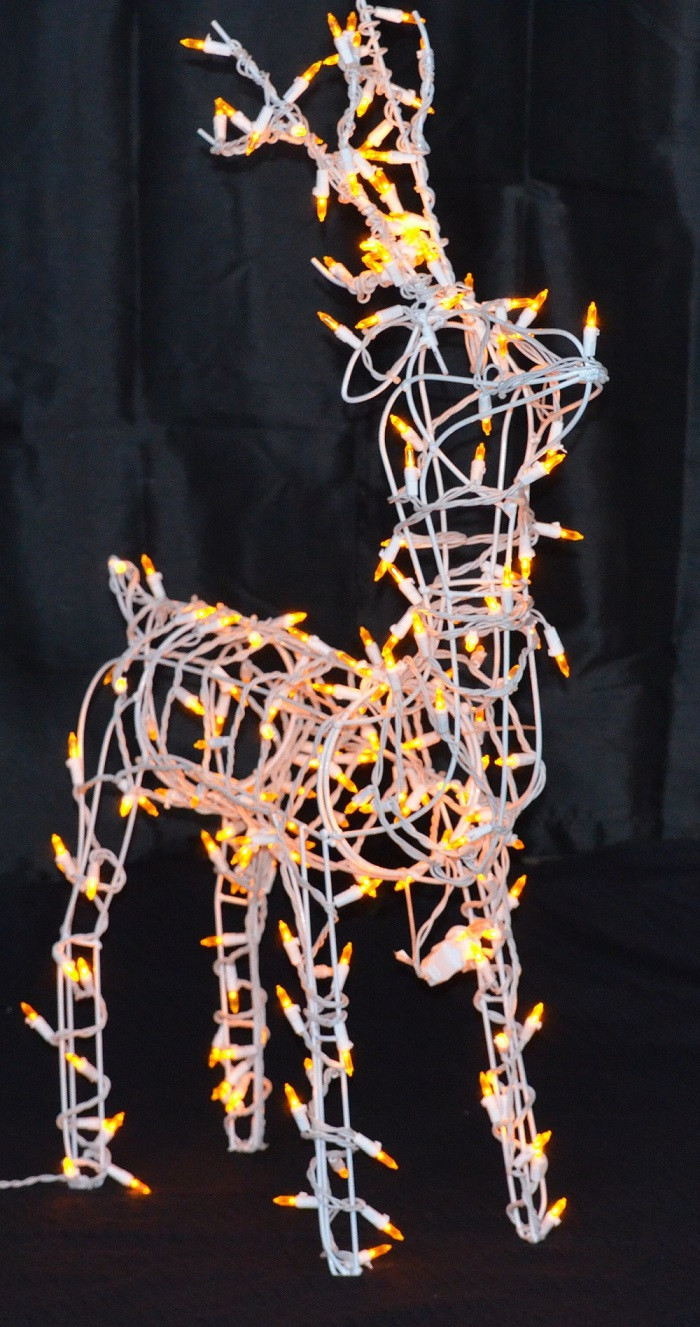 Tis Your Season | LED Lighted Wire Frame Reindeer Standing Buck ...