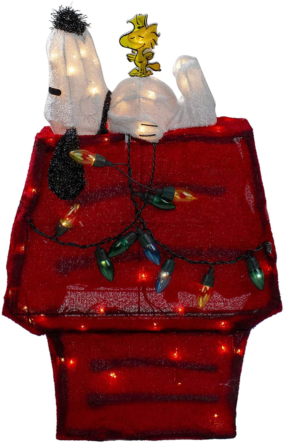 Tis Your Season | 26-Inch Pre-Lit 3D Peanuts Snoopy on Dog House