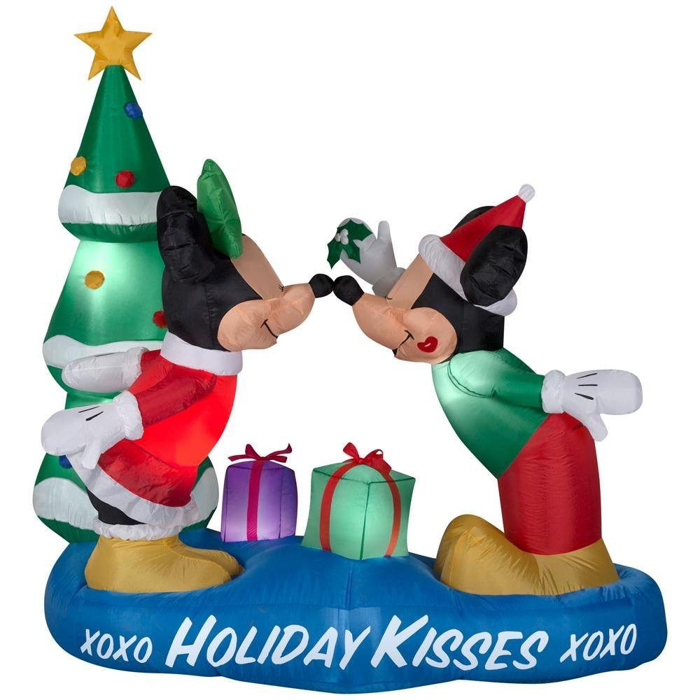 Tis Your Season 5 5 Ft Mickey And Minnie And Minnie Mistletoe Airblown